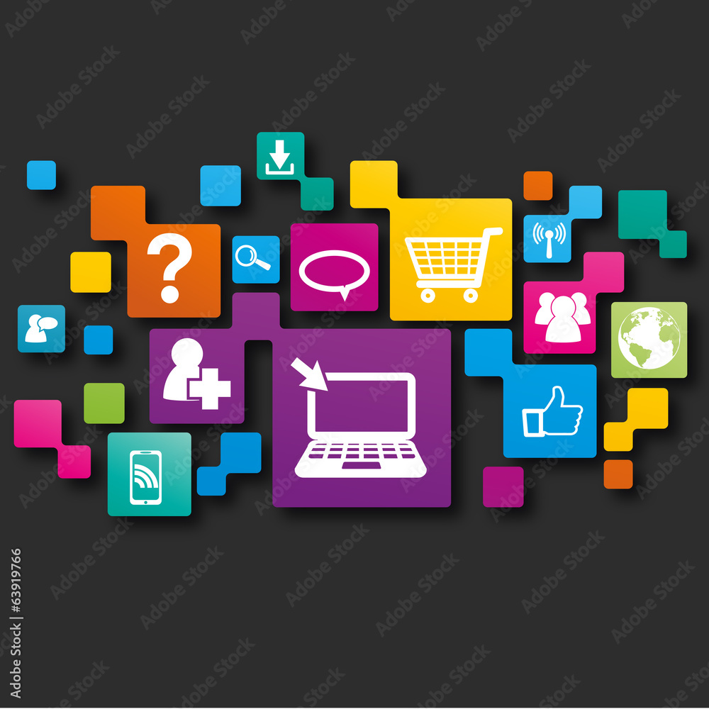 icône internet Stock Vector | Adobe Stock