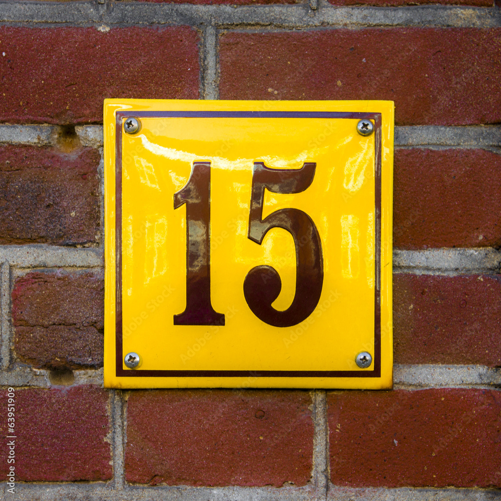 Number 15 Stock Photo | Adobe Stock