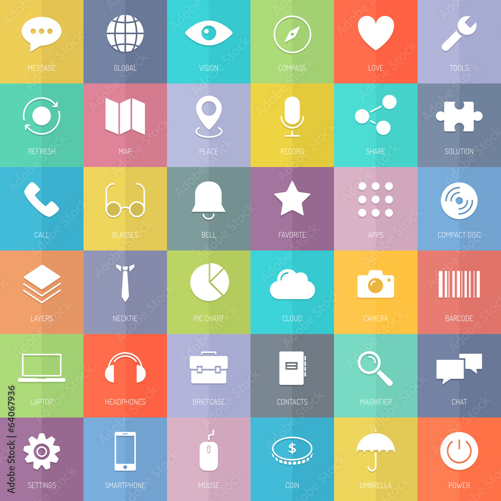 Adobe Flat Icons
