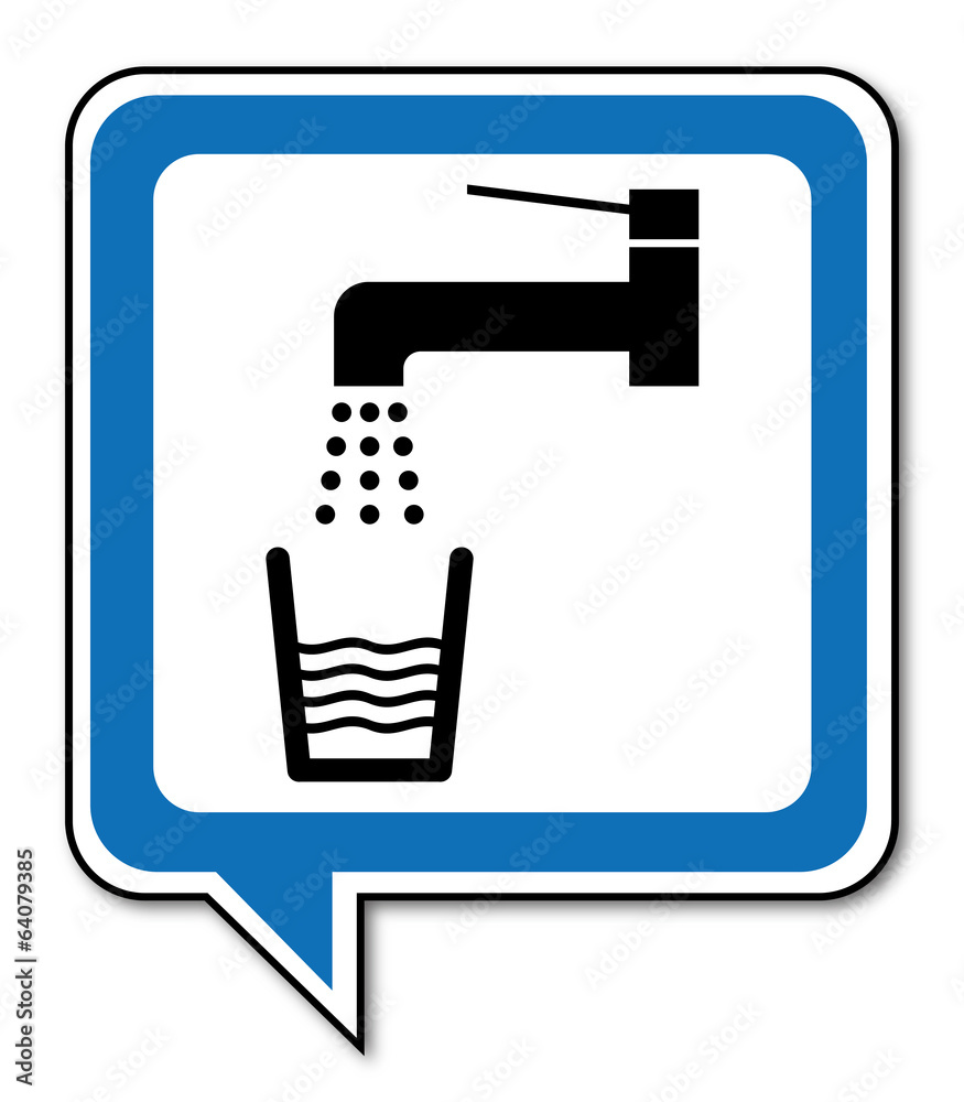 Vetor de Logo eau potable. do Stock | Adobe Stock