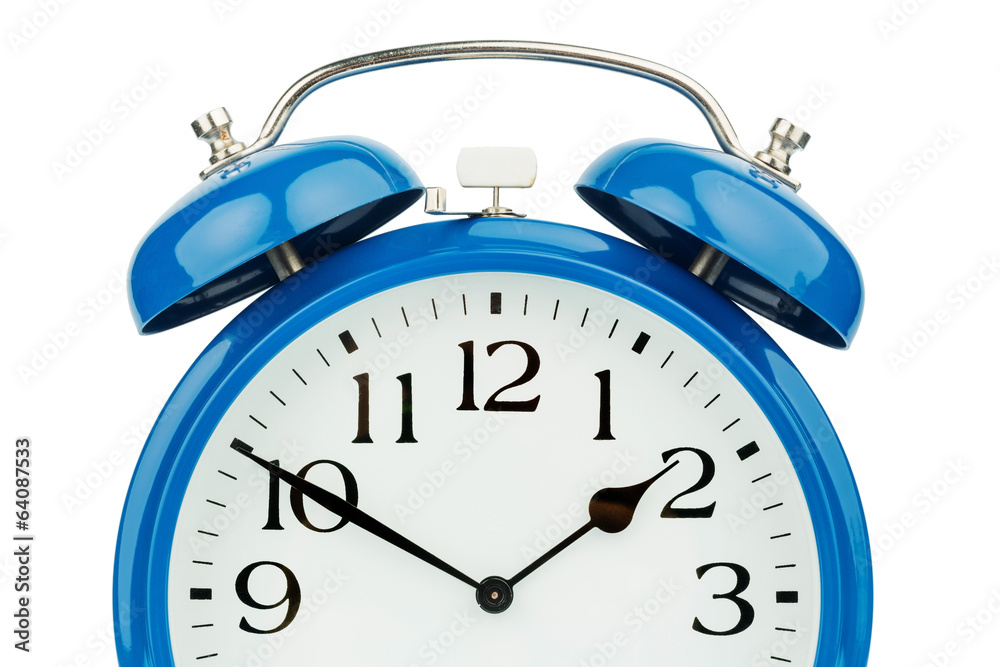 Wecker auf weißem Hintergrund Stock Photo | Adobe Stock