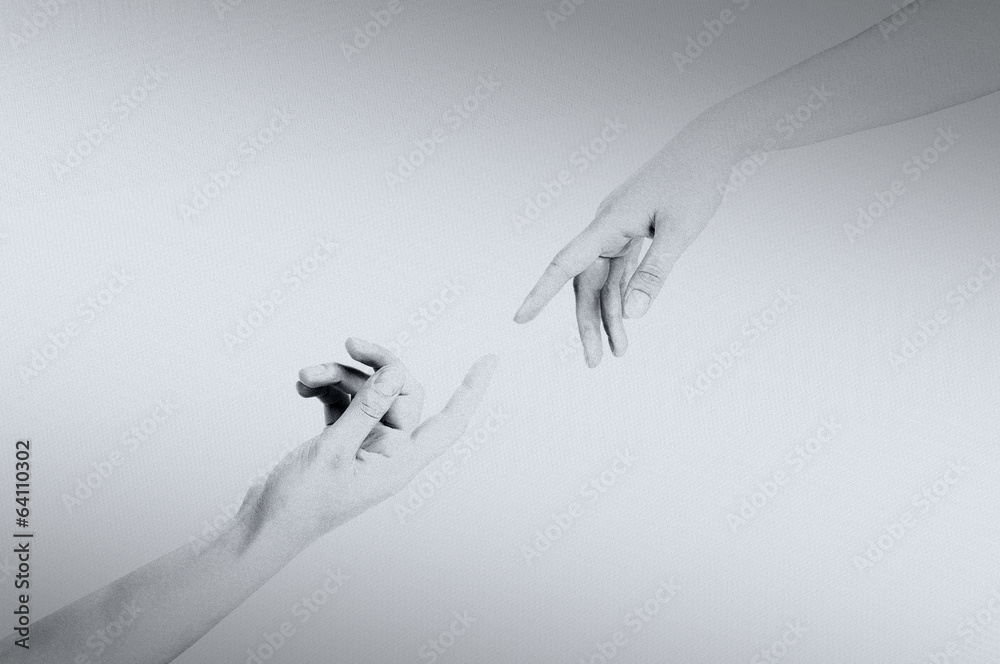 God and Adam's hands from the Sistine Chapel Stock Photo | Adobe Stock