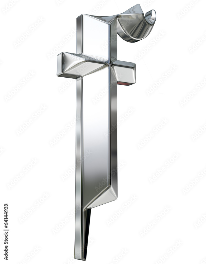 Metallic patterned letter of german gothic alphabet font. Letter Stock ...