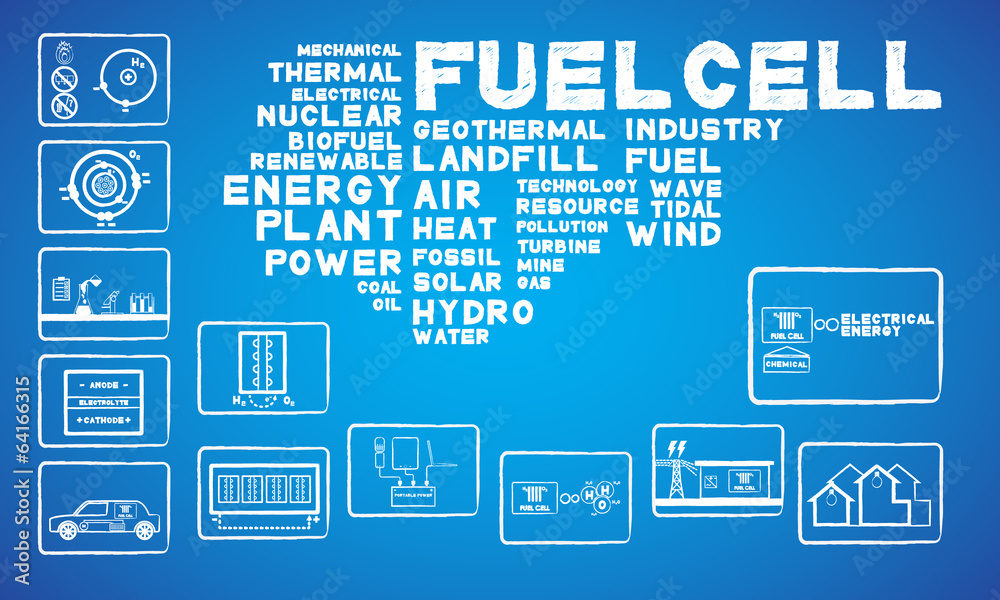 fuel cell energy Stock Vector | Adobe Stock