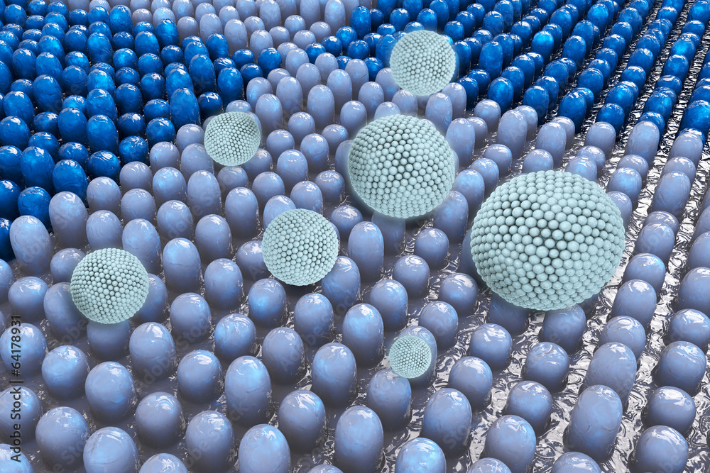 Lotuseffekt - 3d Render Stock-Illustration | Adobe Stock