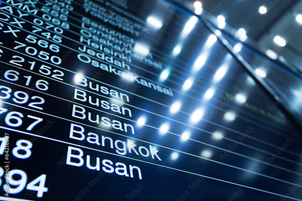 Flight Board Stock Photo | Adobe Stock