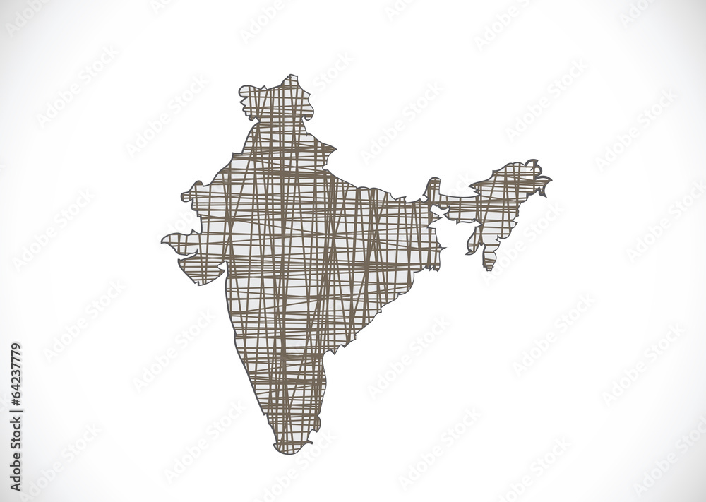 Map of India idea design Stock Vector | Adobe Stock