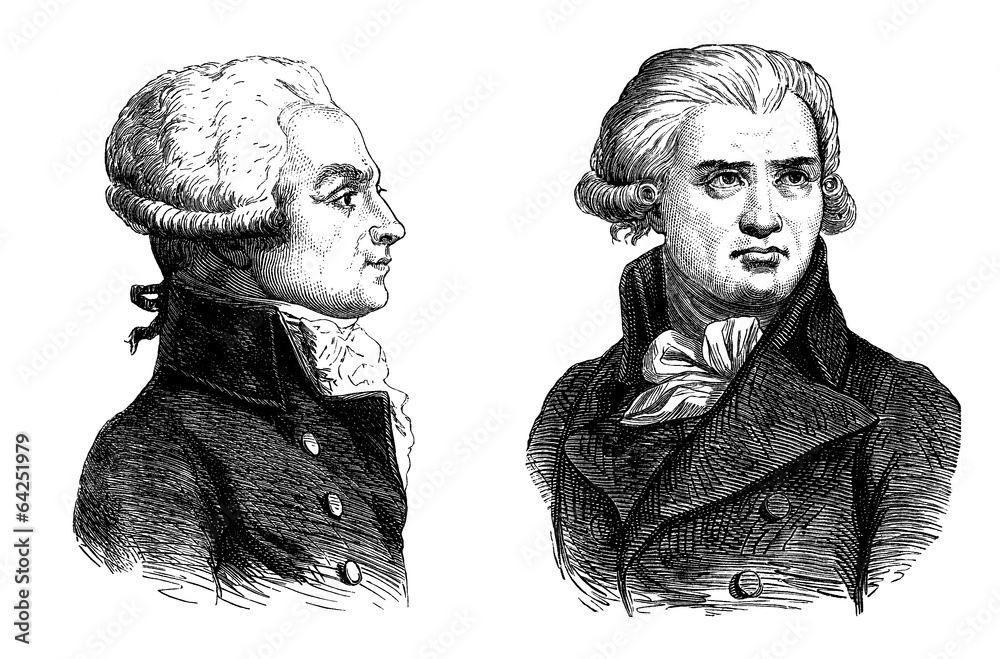 Photo & Art Print Robespierre & Danton : French Revolutionaries - end ...