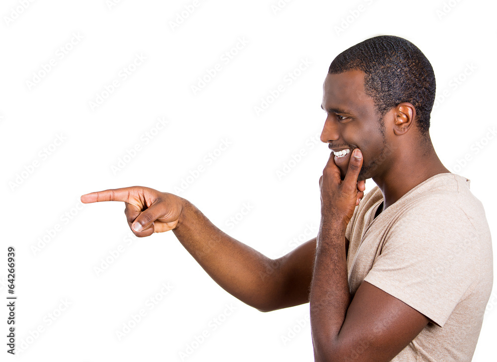 Person Pointing At Something
