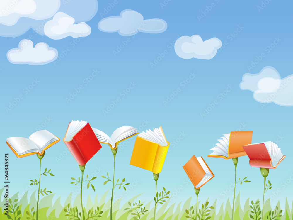 books banner vectorial illustration Stock Vector | Adobe Stock