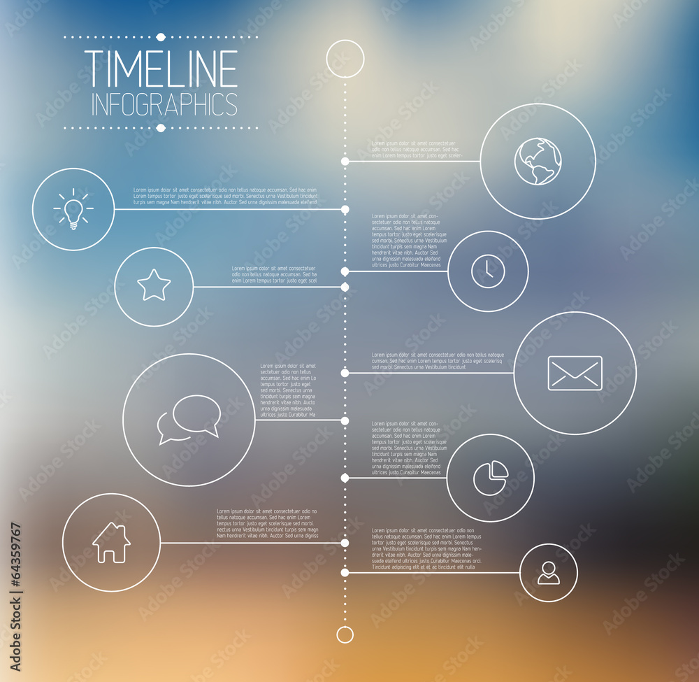 Infographic timeline report template Stock Vector | Adobe Stock