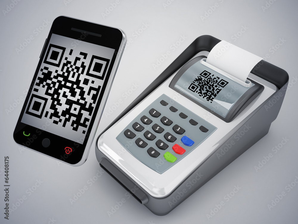 qr code with new way to pay Stock Illustration | Adobe Stock