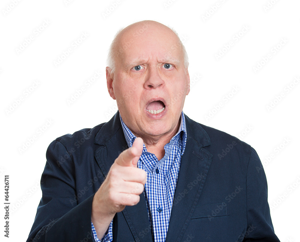 Pointing Finger At You Angry