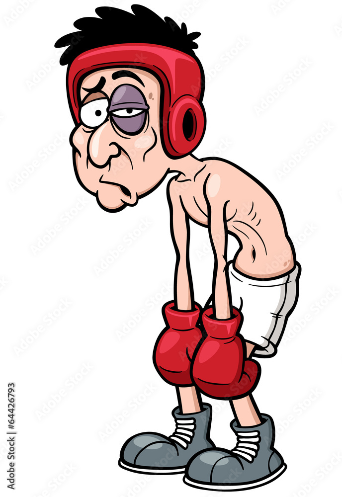 Vector illustration of Cartoon boxer Stock Vector | Adobe Stock