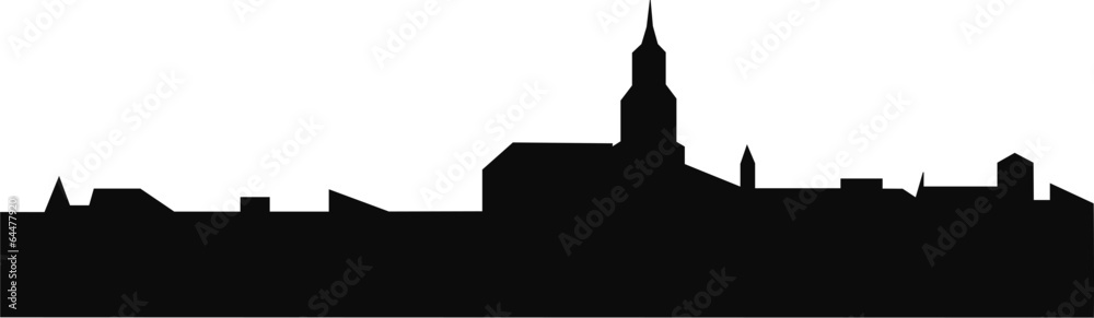 Ulm Silhouette Stock Vector | Adobe Stock