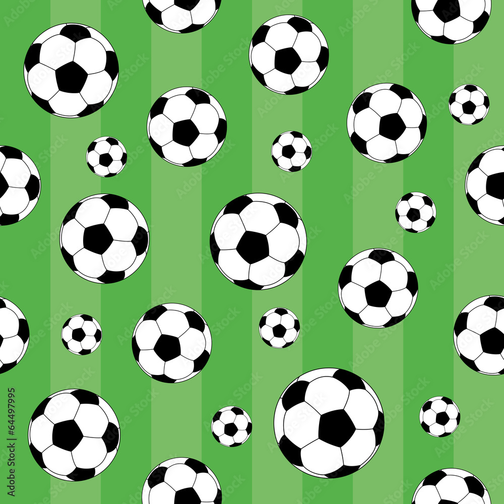 Vector seamless background. Football. Stock Vector | Adobe Stock
