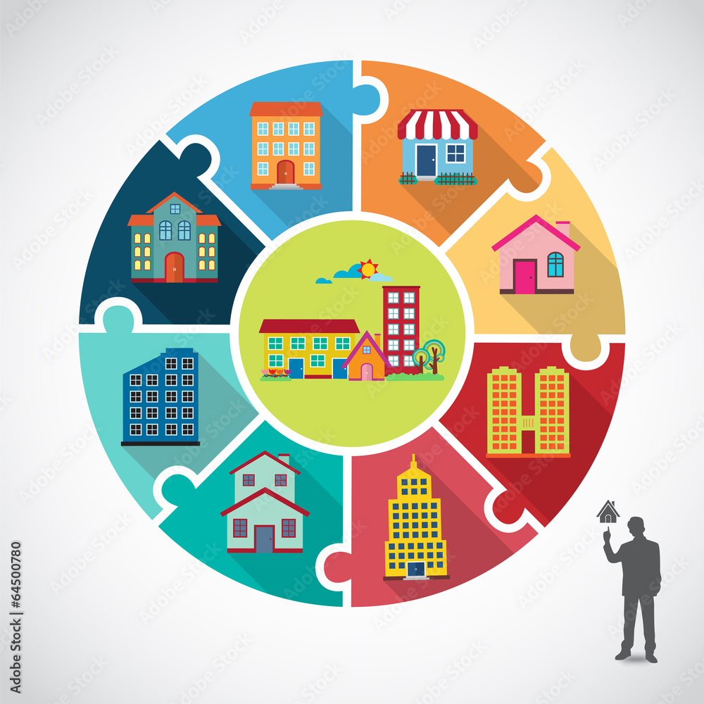 House label template modern style, can be used for infographics Stock ...