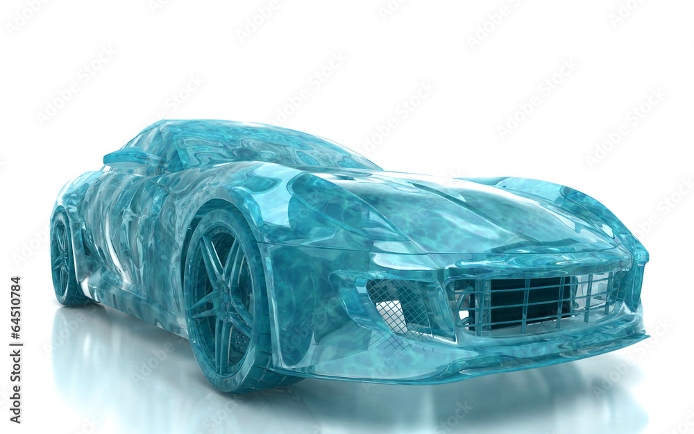 Auto d'acqua, splash, trasporto ecologico, idrogeno Stock Illustration ...