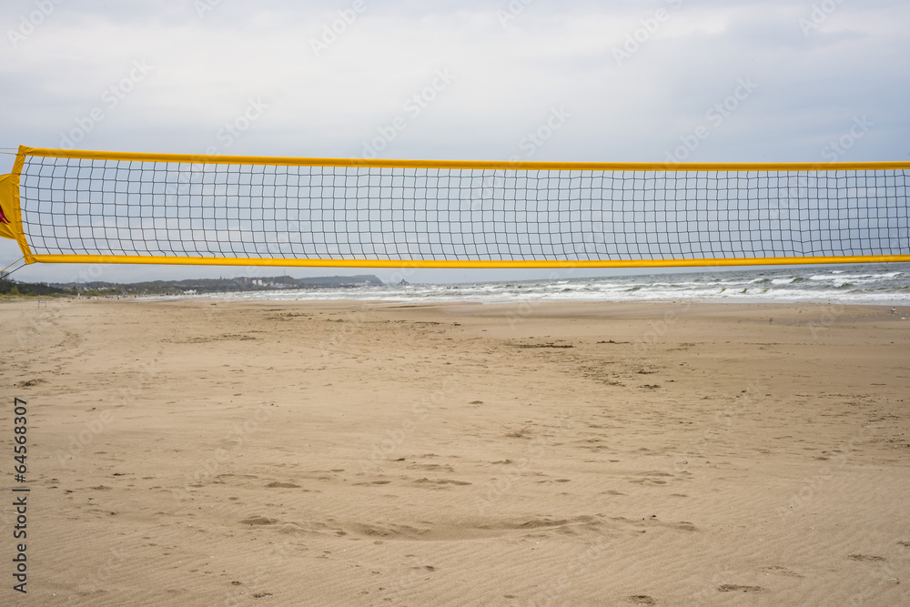 Ostsee, Strand mit Beach-Volleyball Feld Stock Photo | Adobe Stock