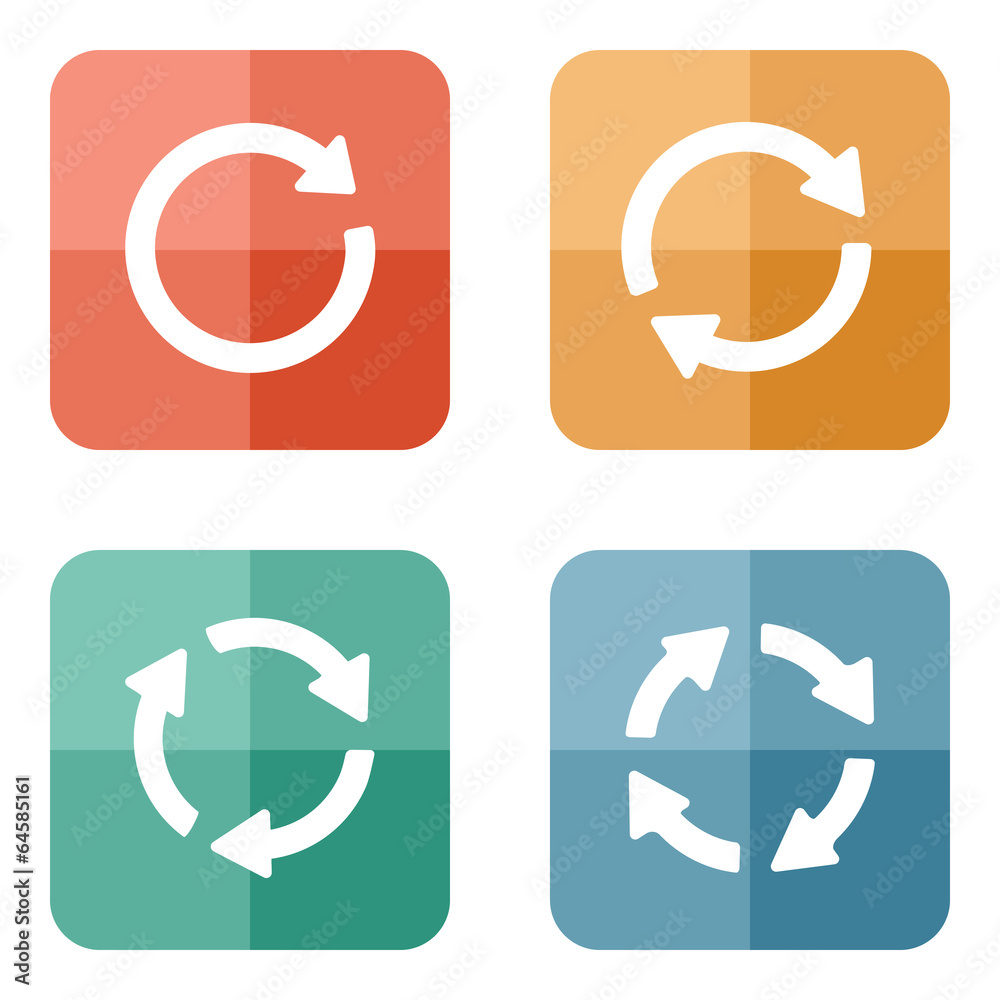 arrow sign reload refresh rotation loop pictogram. Stock Vector | Adobe Stock
