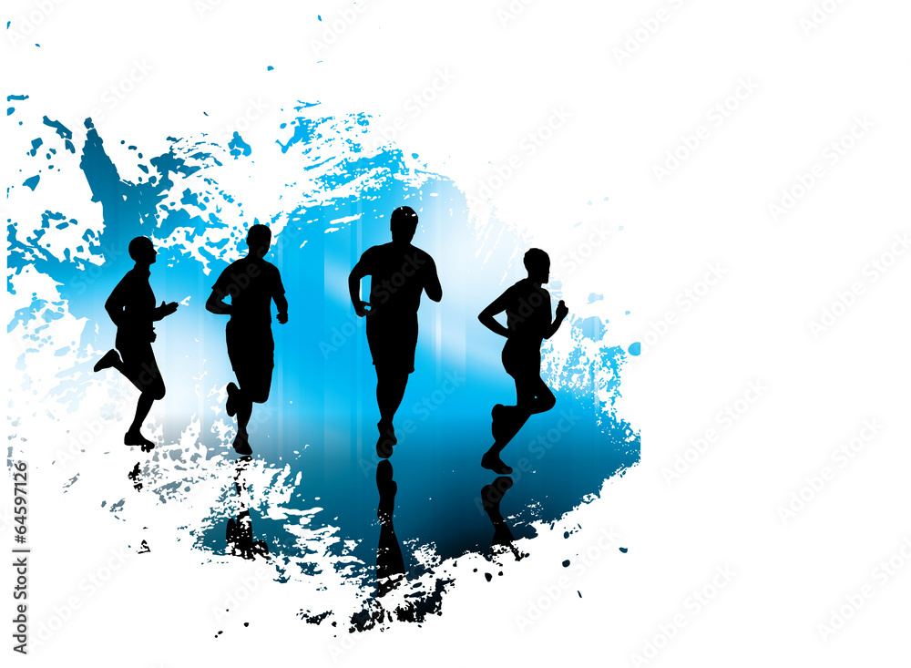 Jogger. Vector illustration. Stock Vector | Adobe Stock