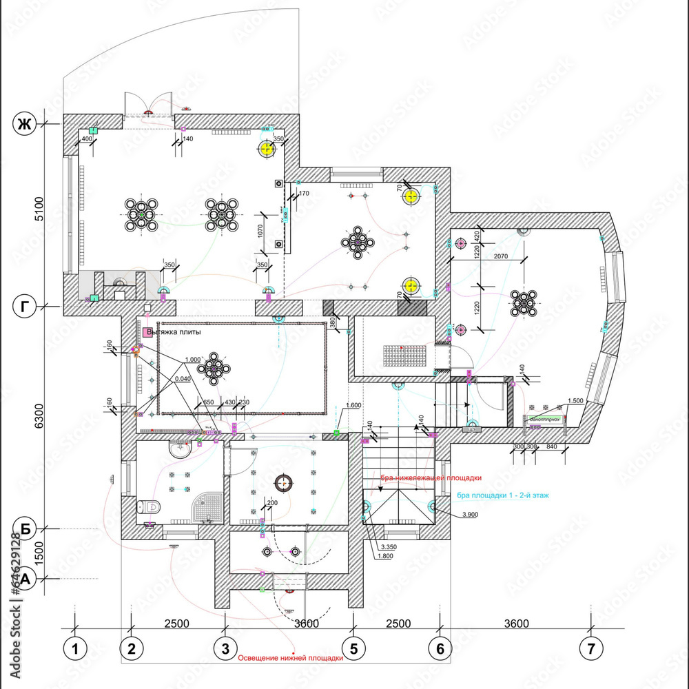 Ceiling Plan Stock Illustration | Adobe Stock