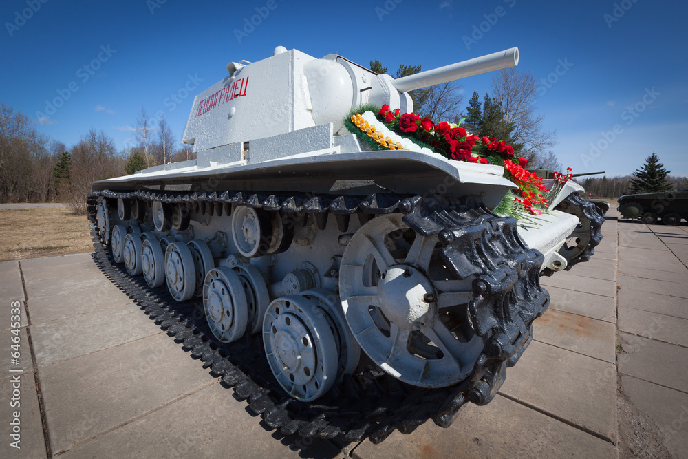 Soviet heavy tank KV-1 from World War II in Russia. Stock Photo | Adobe ...