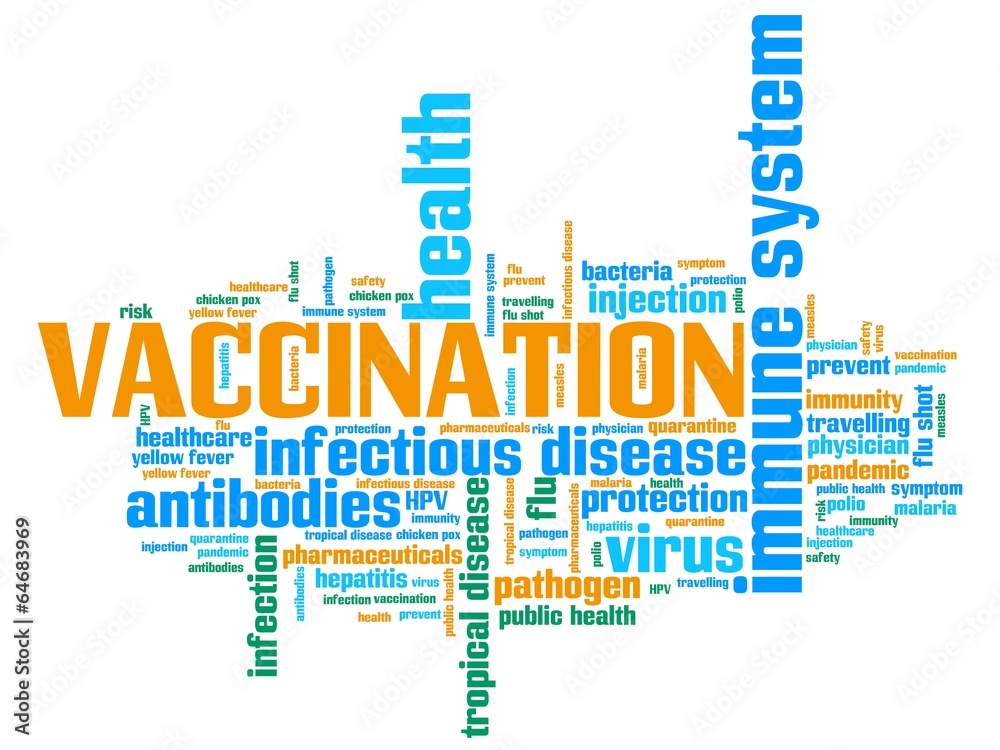 Vaccines - informative word cloud illustration Stock Illustration ...