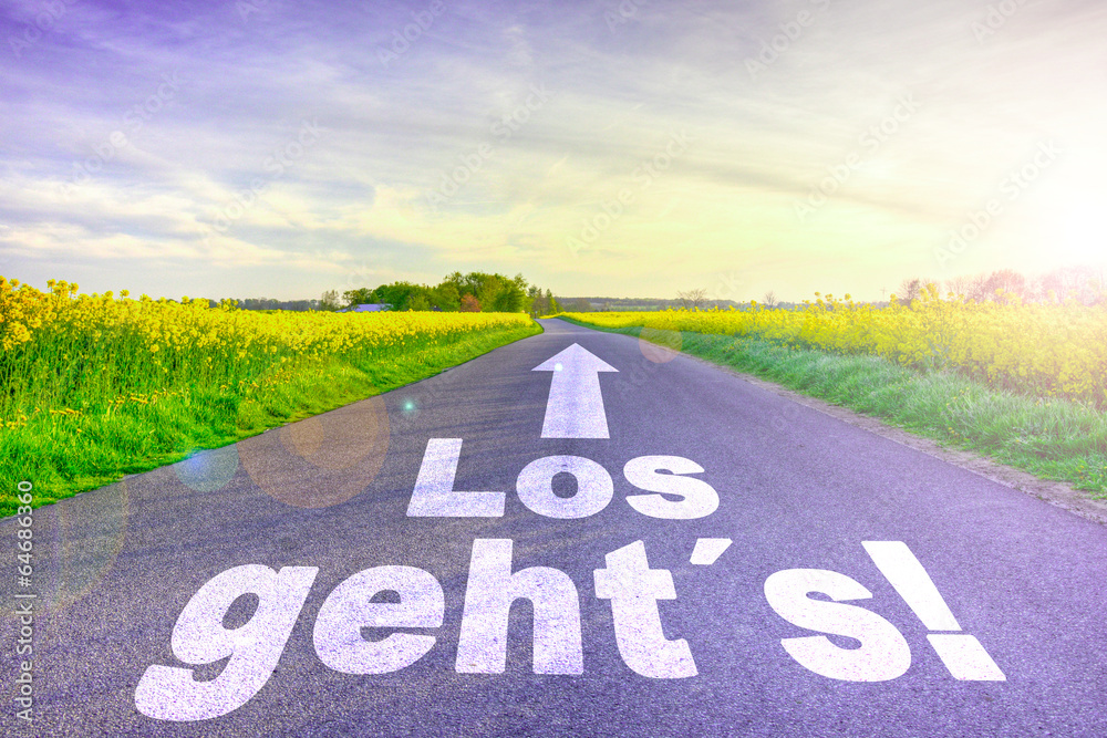 Los gehts Stock-Foto | Adobe Stock