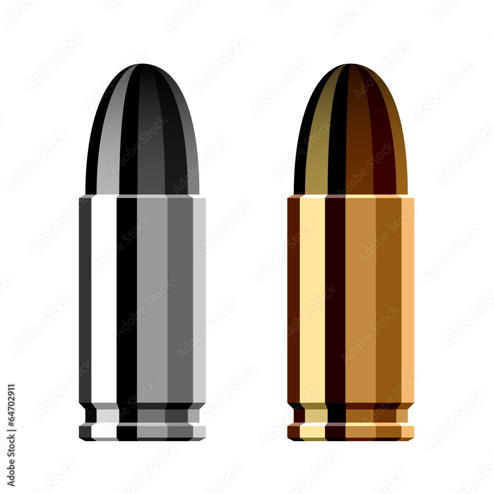 vector weapon gun bullet cartridge Stock Vector | Adobe Stock