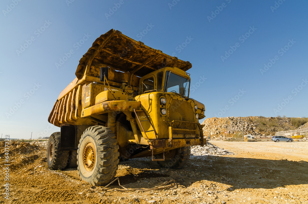 LKW Oldtimer Kipper Stock Photo | Adobe Stock