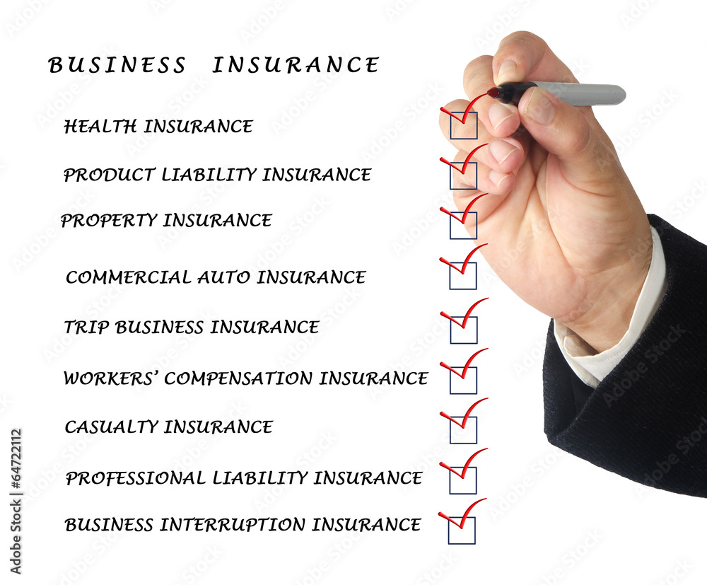 Check list for business insurance Stock Photo | Adobe Stock