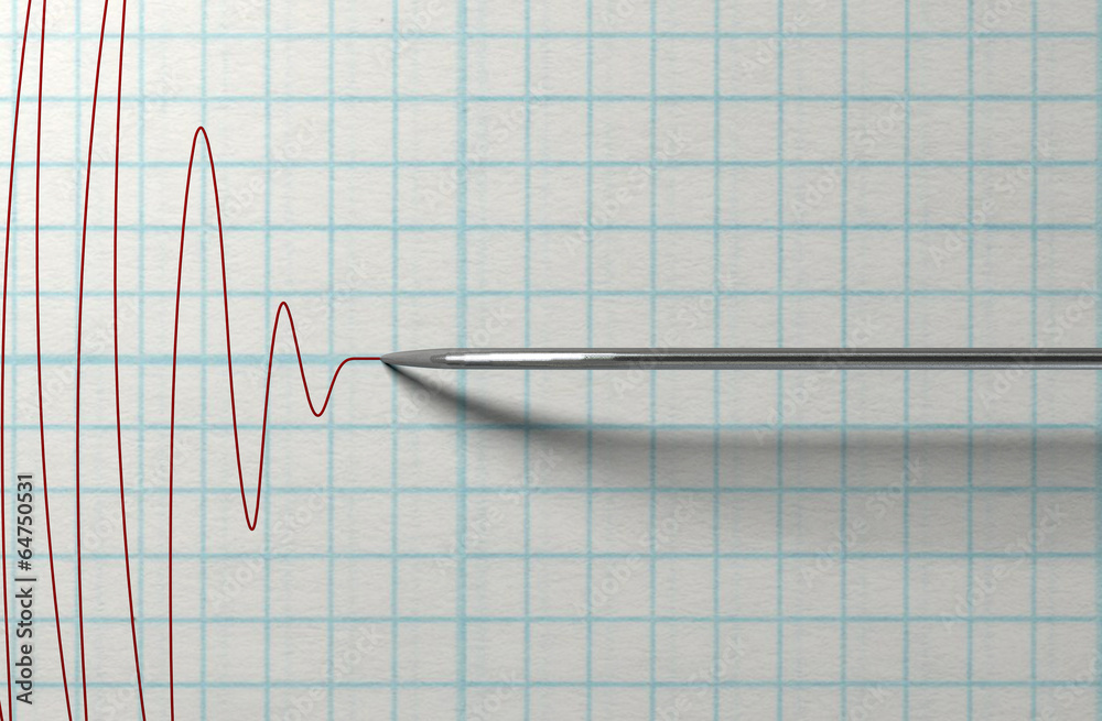 Polygraph Needle And Drawing Stock-Illustration | Adobe Stock