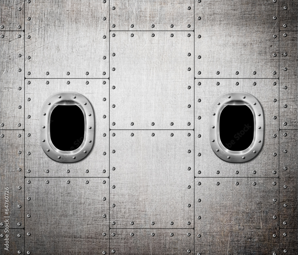 ship or submarine window metal background Stock Photo | Adobe Stock