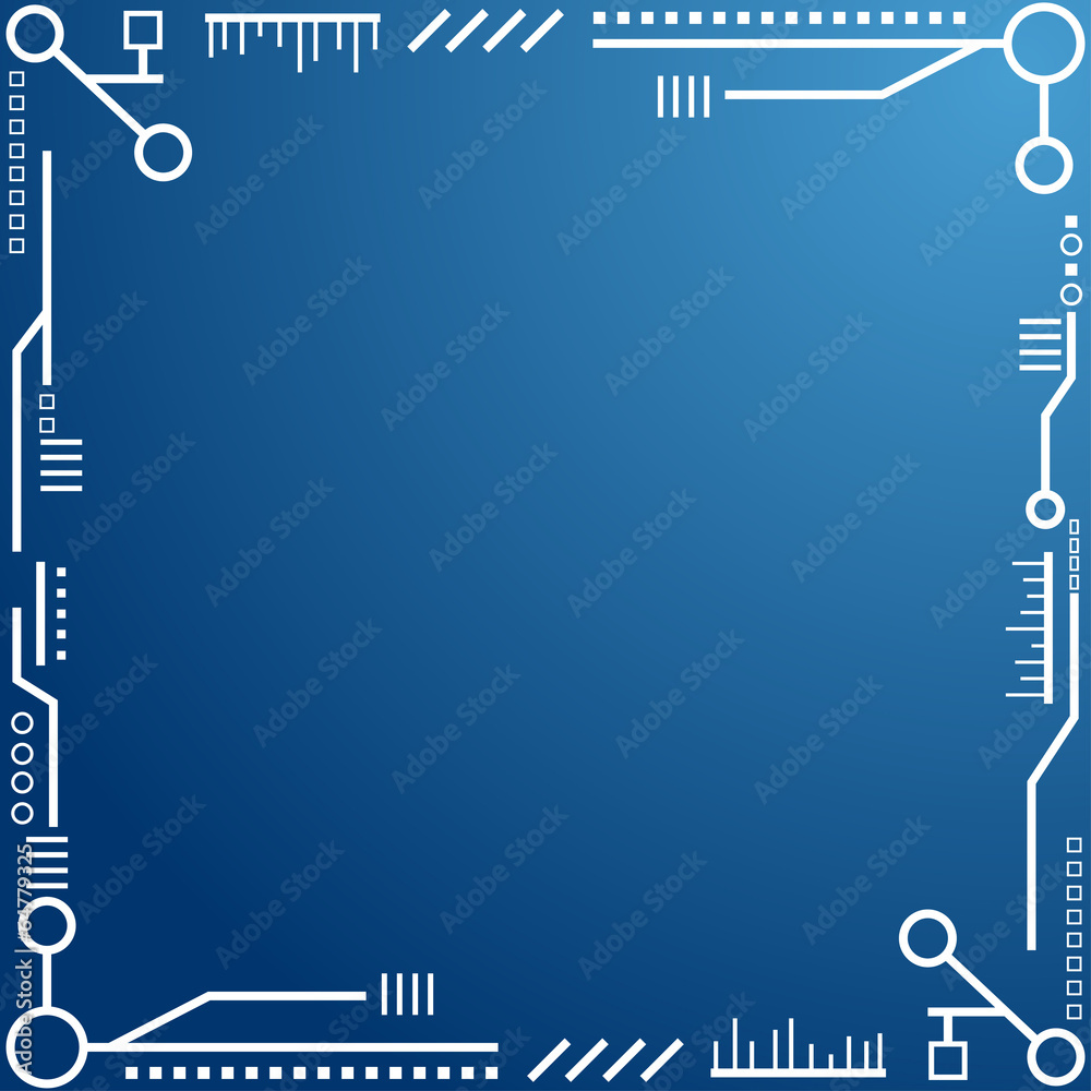 Technology border background Stock Vector | Adobe Stock