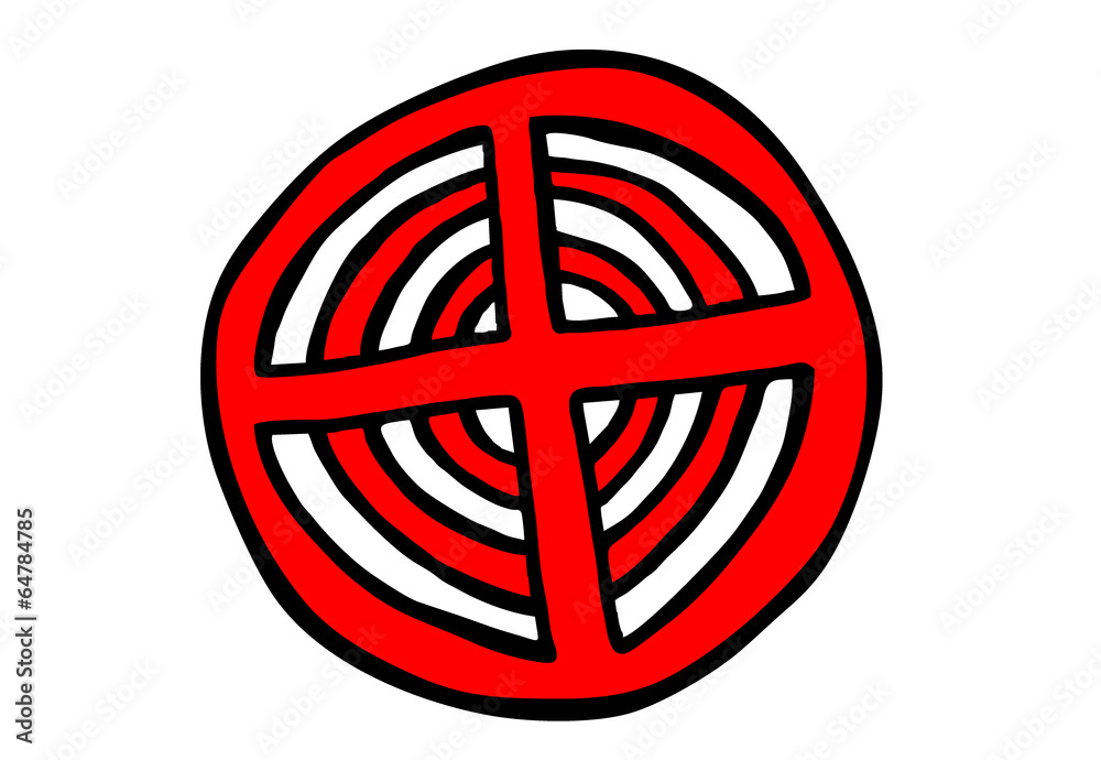 roter Punktform... Stock Illustration | Adobe Stock