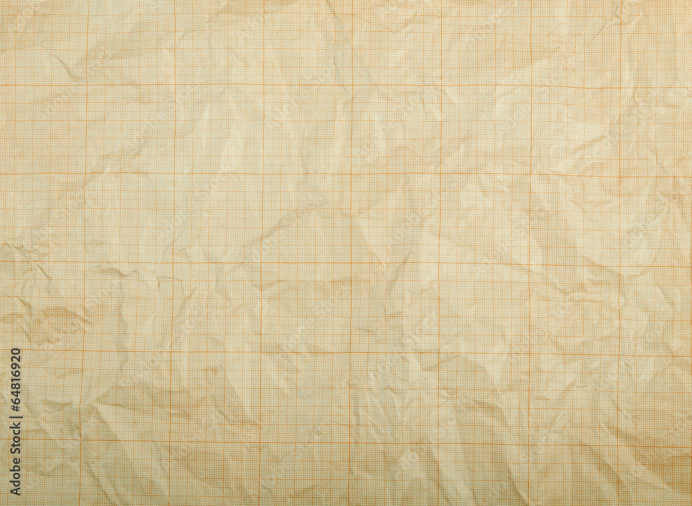 Old vintage discolored dirty graph paper. Stock Photo | Adobe Stock