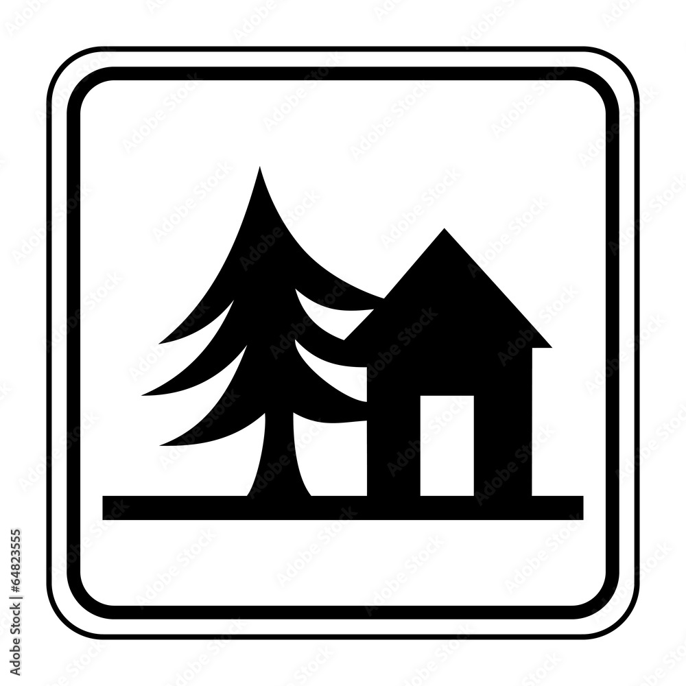 Logo auberge de jeunesse. Stock Vector | Adobe Stock