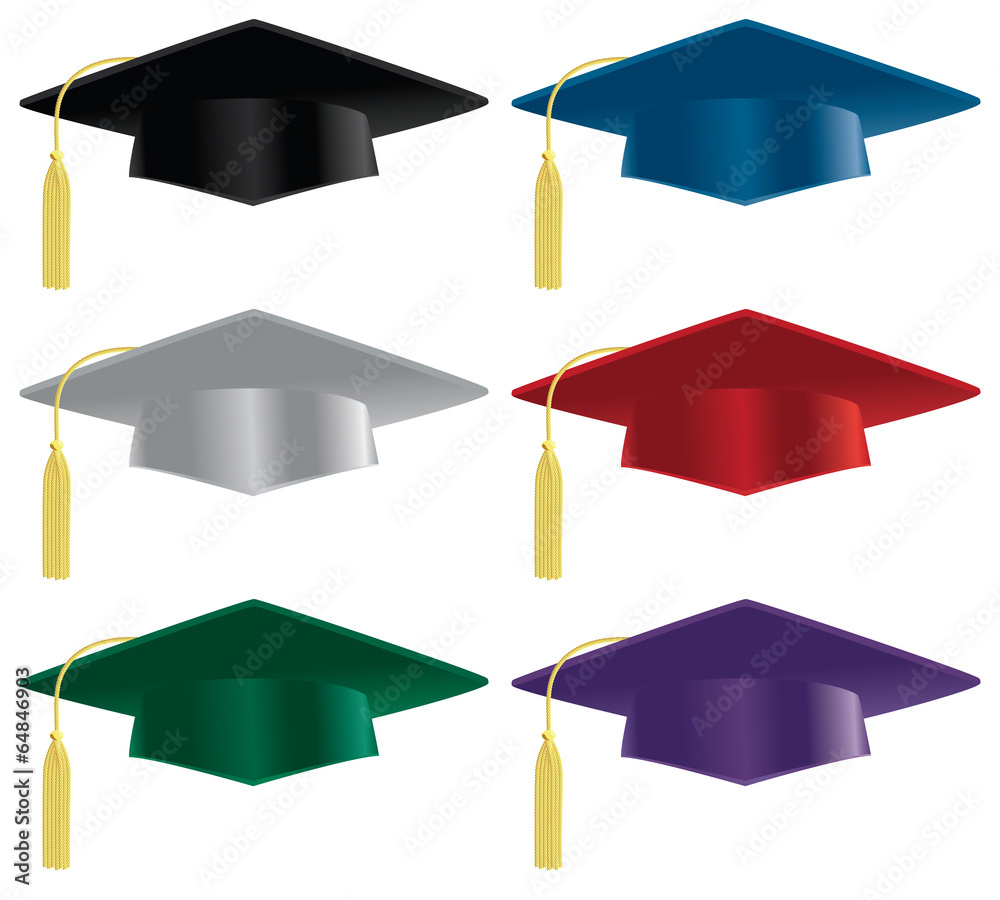 Graduation hat Stock Vector | Adobe Stock