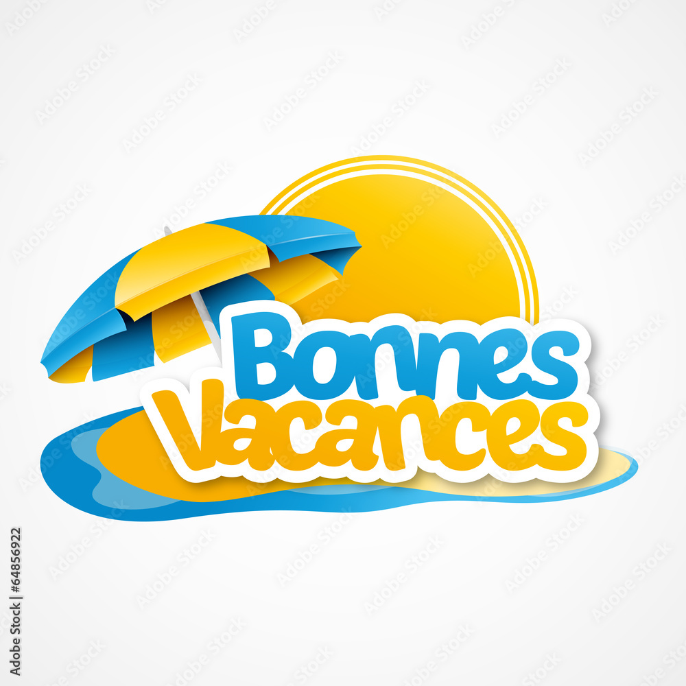 bonnes vacances Stock Vector | Adobe Stock
