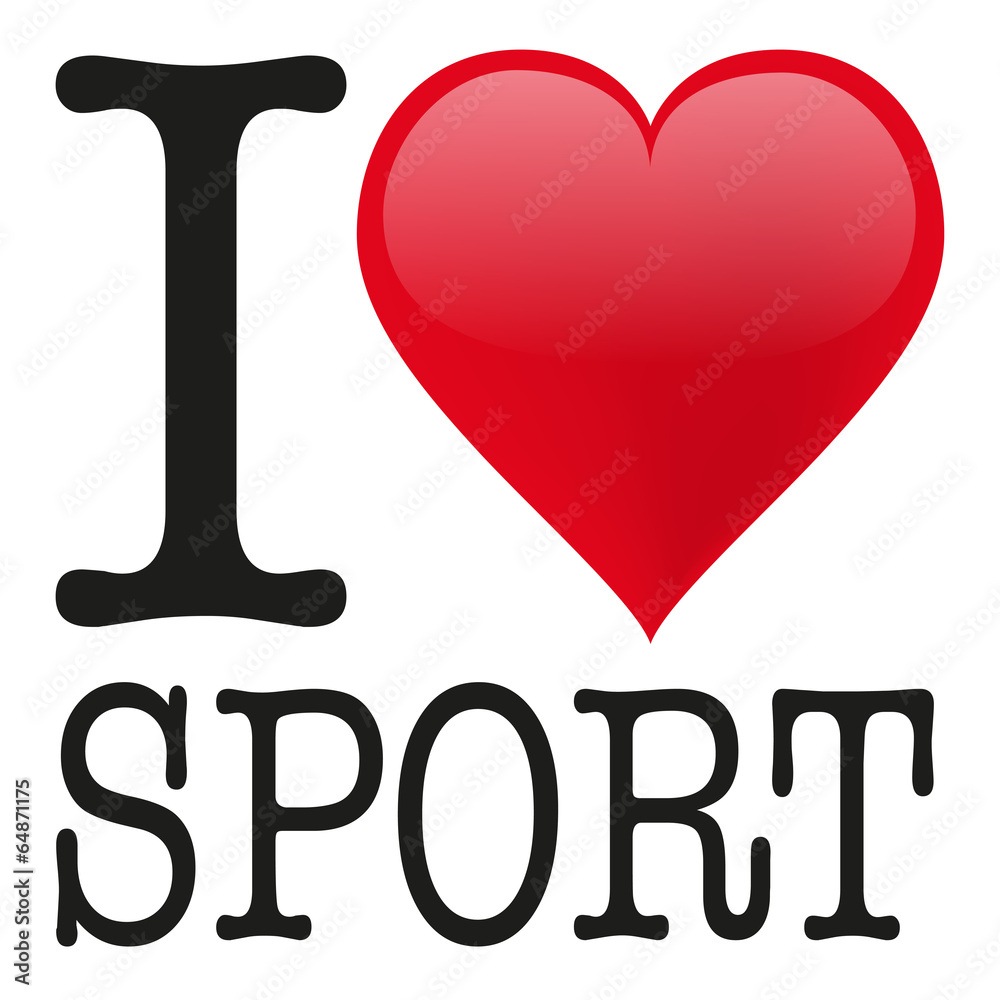 Vetor de I love Sport do Stock | Adobe Stock