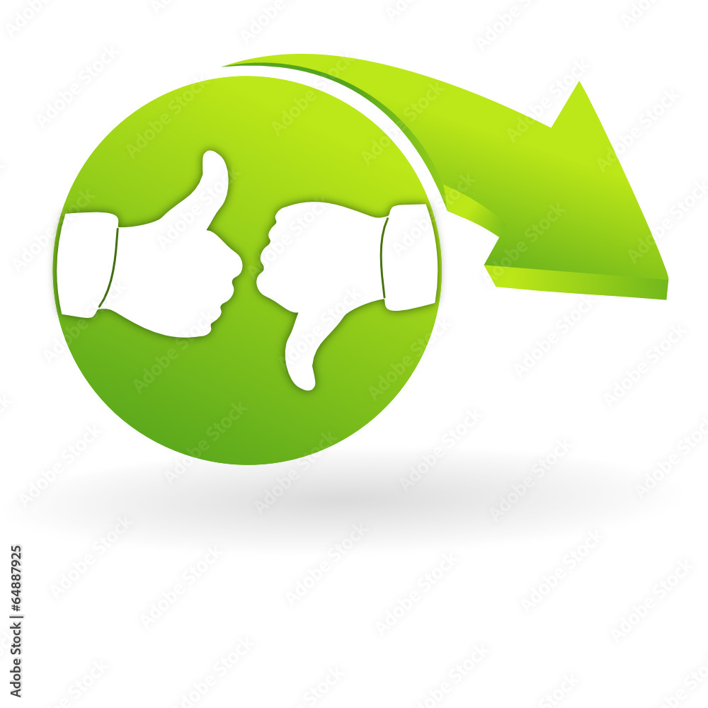 donner son avis sur web symbole vert Stock Vector | Adobe Stock