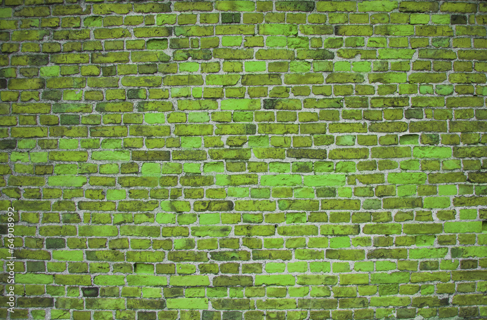 Green brick wall (background, wallpaper, bricks) Stock Photo | Adobe Stock