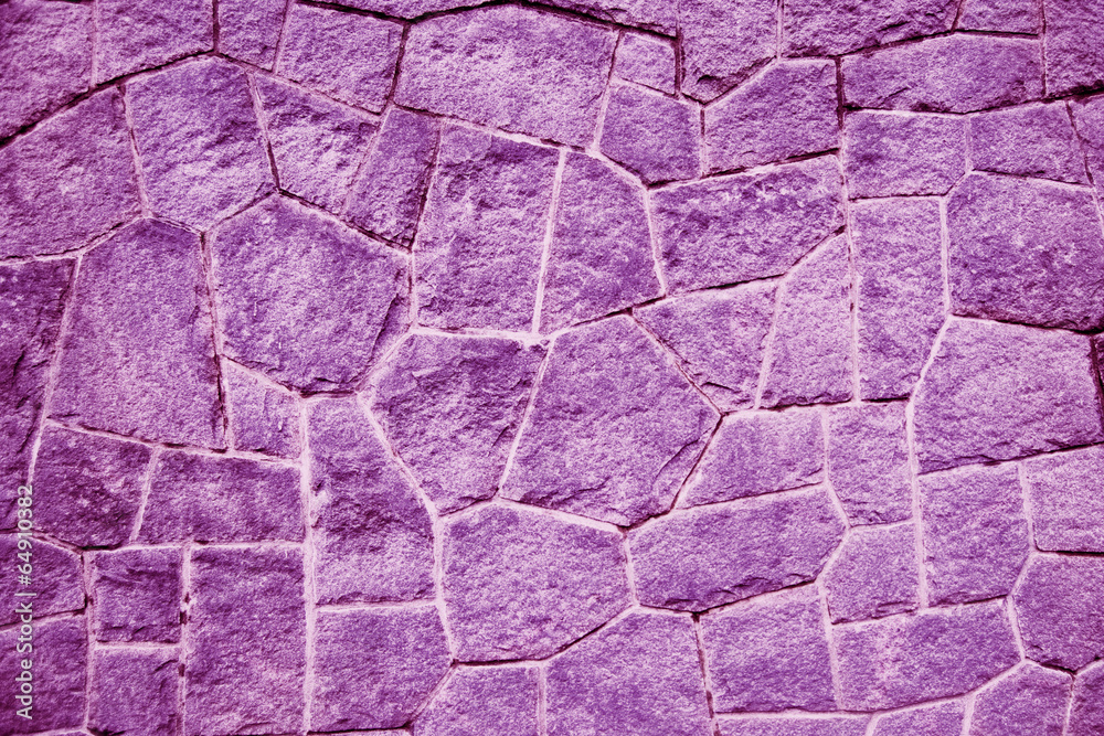 Purple stone wall (background, wallpaper, bricks) Stock Photo | Adobe Stock