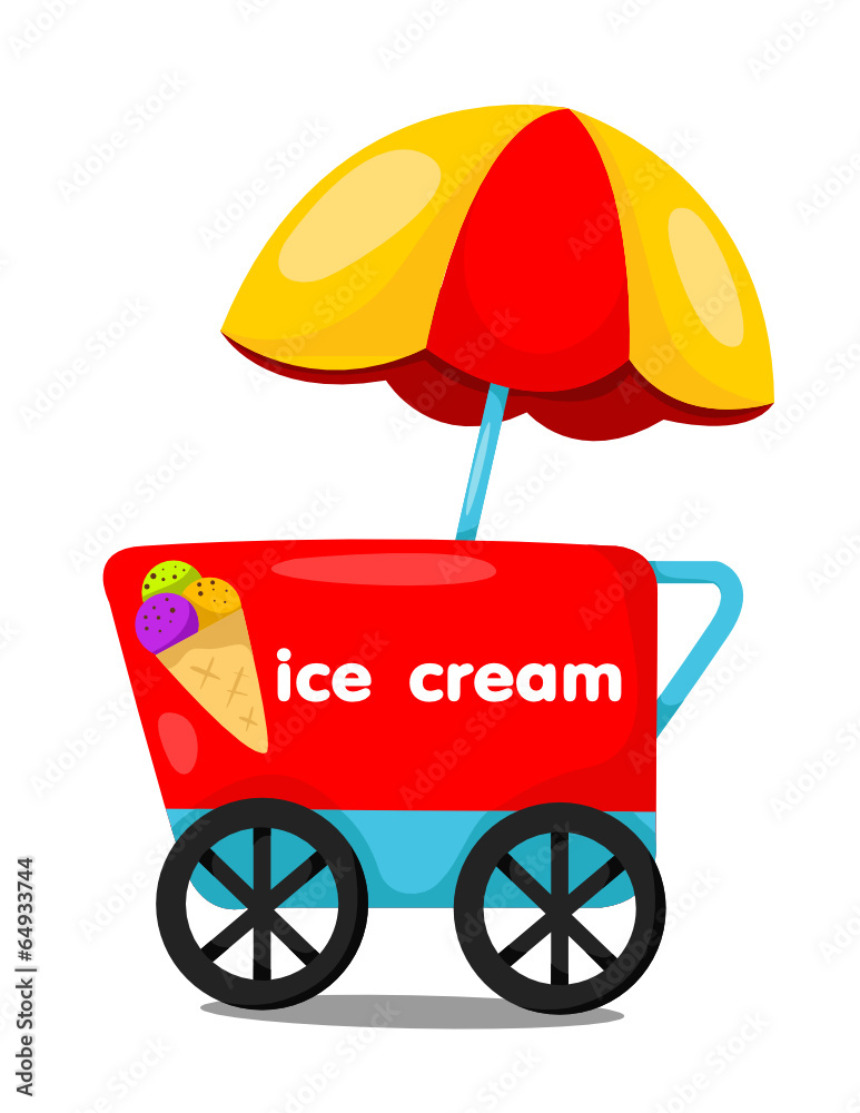Ice Cream Cart Clip Art