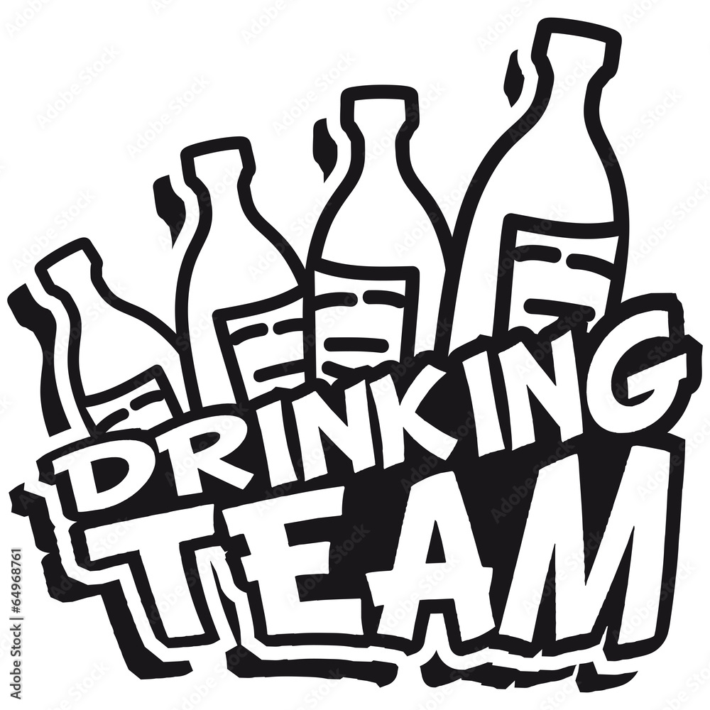 Drinking Team Comic Cartoon Design Stock Illustration | Adobe Stock