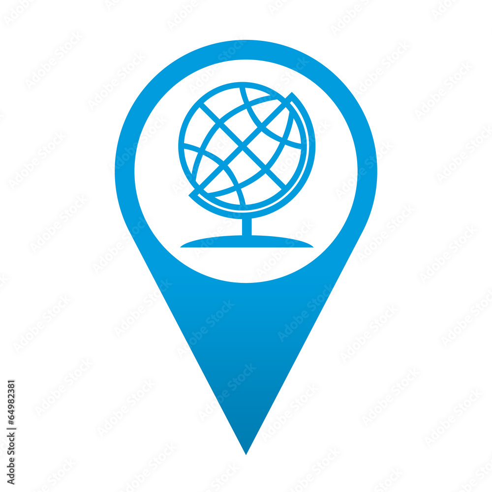 Icono localizacion simbolo geografia Stock Illustration | Adobe Stock