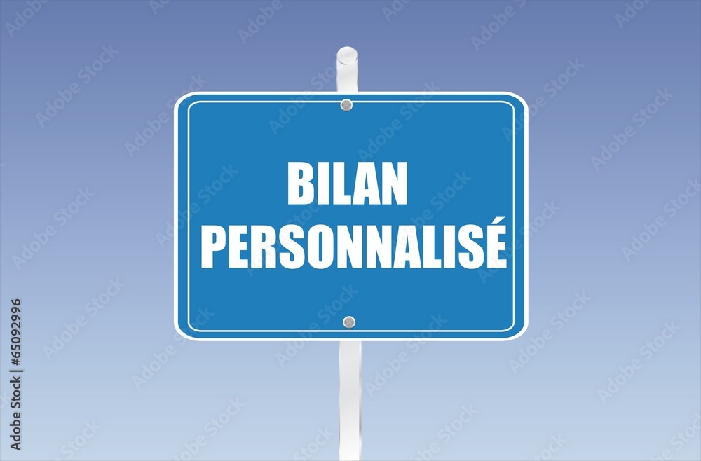 panneau bilan personnalisé Stock Vector | Adobe Stock