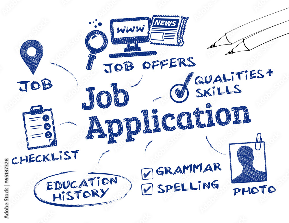 job application Stock-Vektorgrafik | Adobe Stock