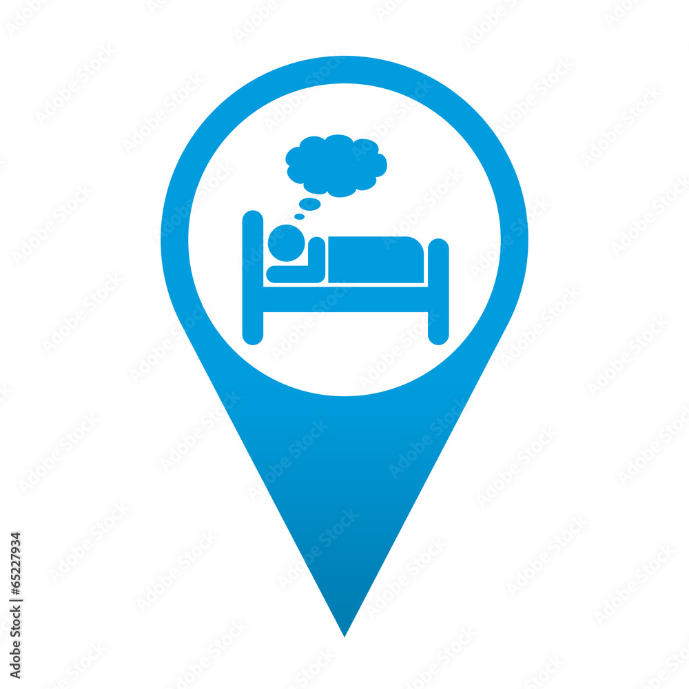 Icono localizacion simbolo dormir ilustración de Stock | Adobe Stock